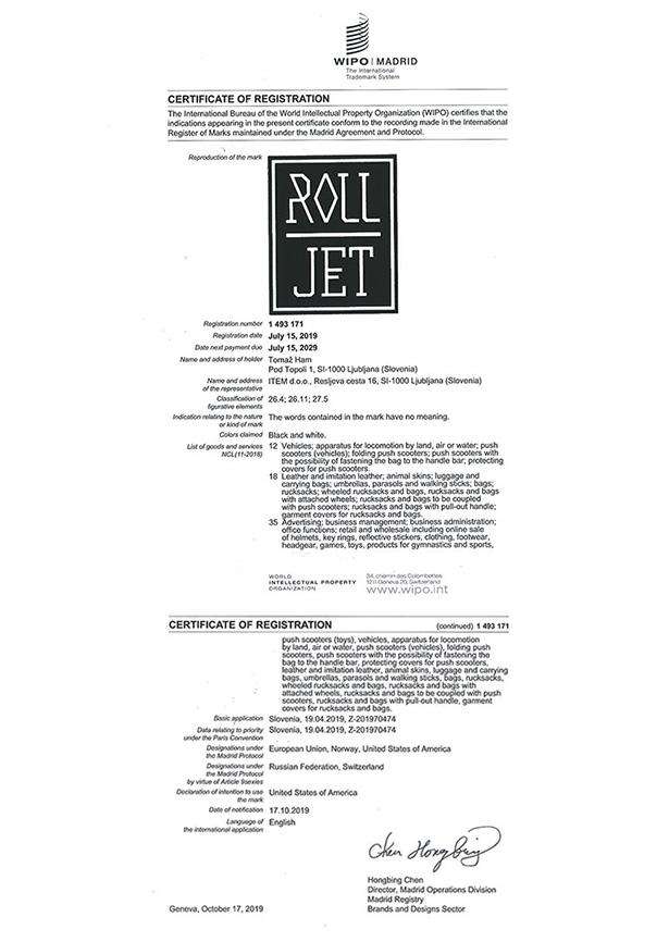 RollJet - the lightest bag you can ride - RollJet scooter with bag